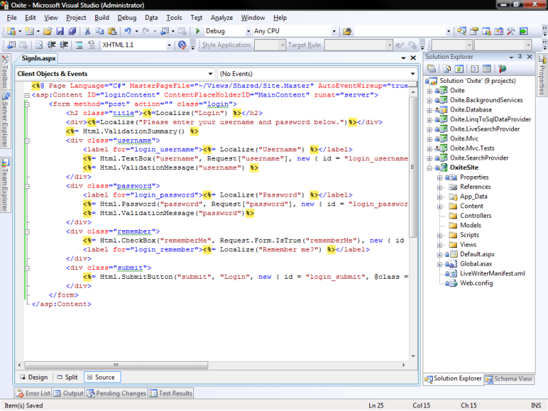 Oxite首页、文档和下载 - 微软博客平台 - OSCHINA - 中文开源技术交流社区