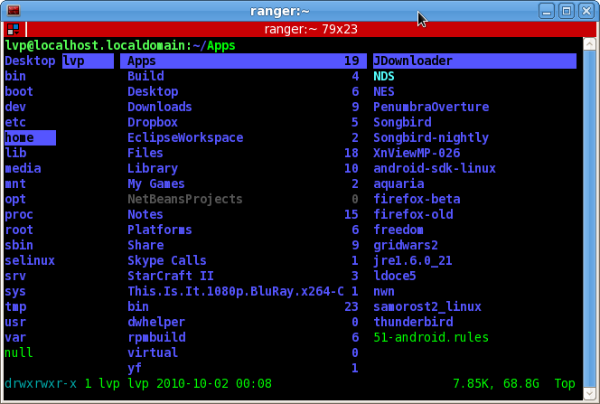 Ranger首页、文档和下载 - 控制台下的文件管理器 - OSCHINA - 中文开源技术交流社区