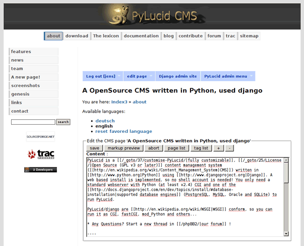 PyLucid 0.9 发布，Python的CMS系统 - OSCHINA - 中文开源技术交流社区